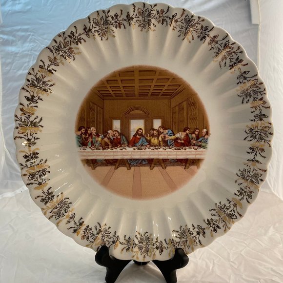 Sanders | Accents | Sanders Mfg Co Lords Supper First Edition Plate 23k ...